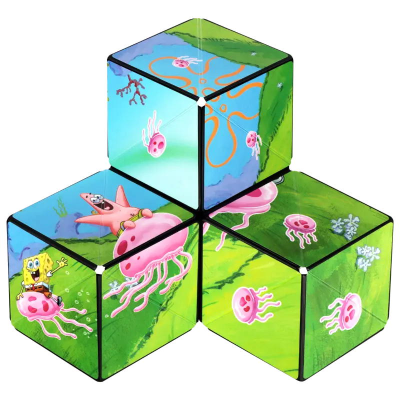 SpongeBob Series Shashibo Magnetic Puzzle Cubes for Your Fidget Needs ...