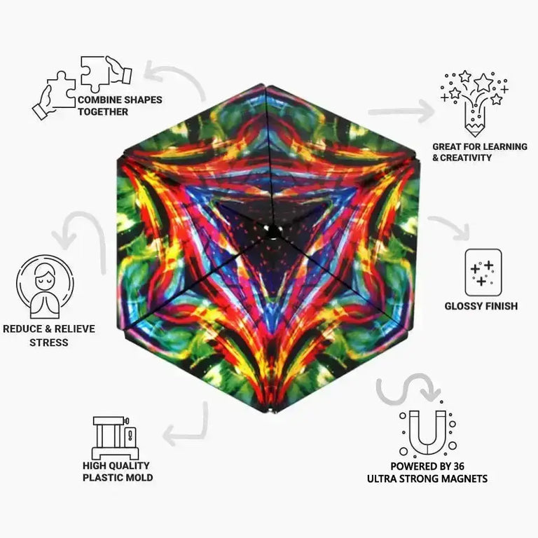 Jumbie Series - Shashibo Magnetic Puzzle Cubes - 4 Unique Styles – Fun ...