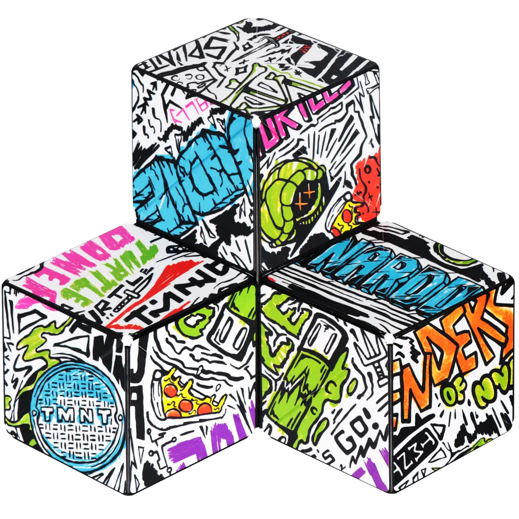 TMNT Series - Shashibo Magnetic Puzzle Cubes - 8 Unique Designs – Fun ...