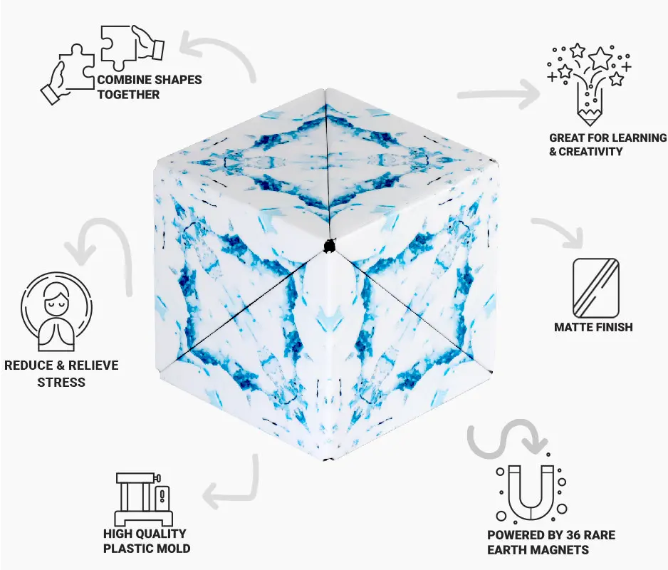 Wild Series - Shashibo Magnetic Puzzle Cubes - 4 Unique Designs – Fun ...