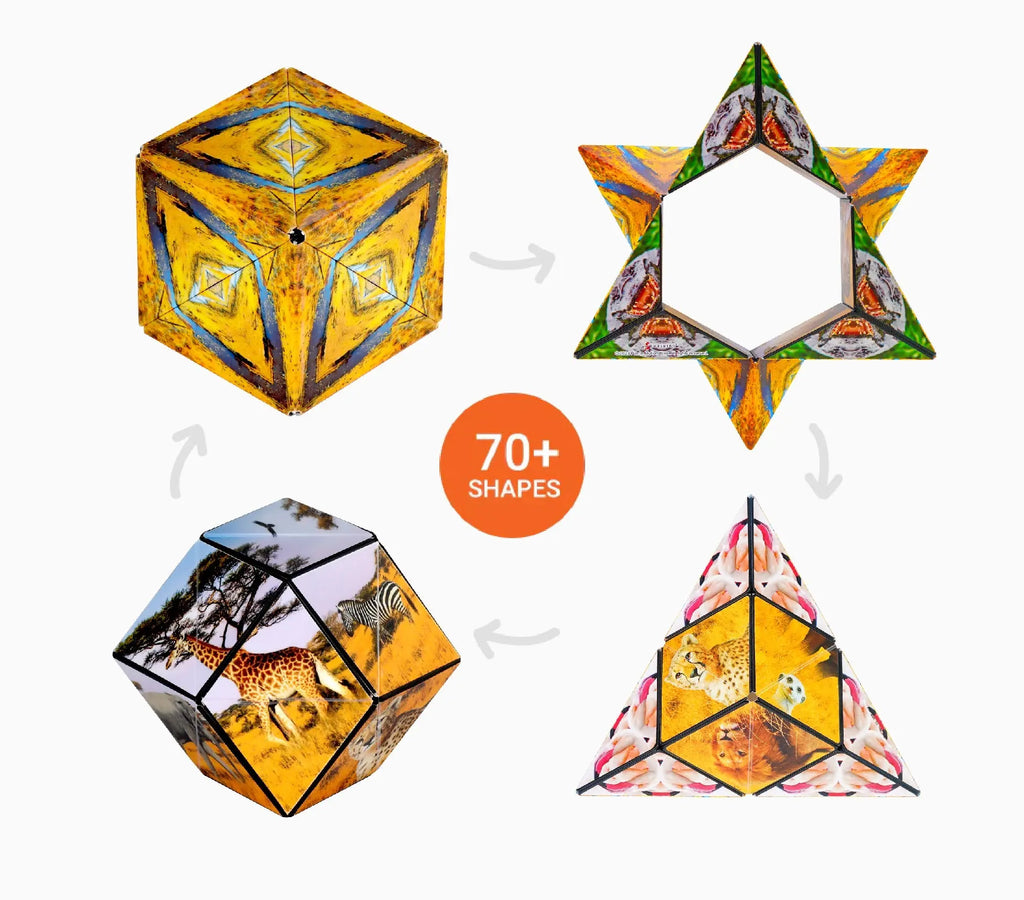 Wild Series - Shashibo Magnetic Puzzle Cubes - 4 Unique Designs – Fun ...